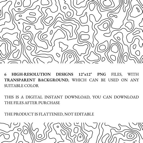 Topography Seamless Pattern Map Repeat Pattern Urban Etsy