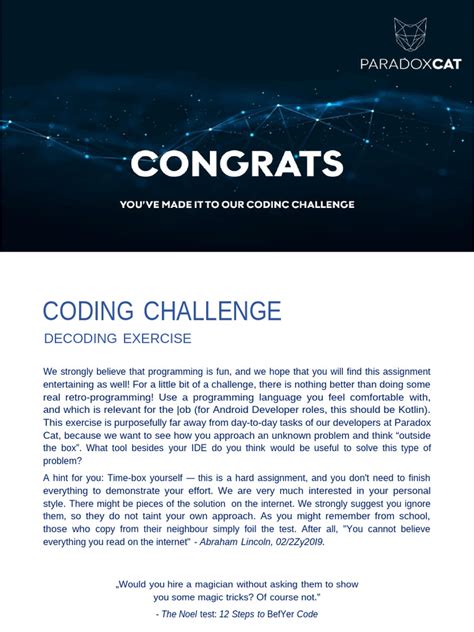 paradoxcat coding challenge 1 pdf bit code