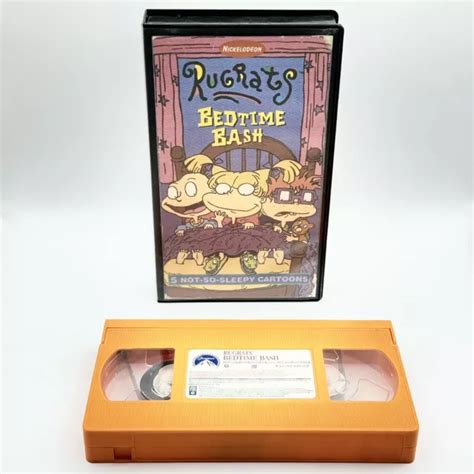Rugrats Bedtime Bash Vhs 1997 Tape Film Orange Tape Nickelodeon Cut