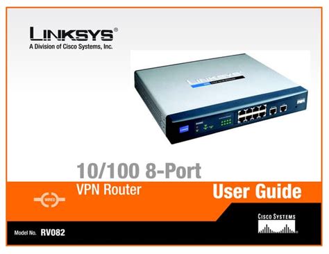 Manual Linksys Router Rv082 Ppt