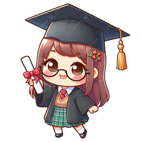 Caricatura De Mujer Graduada