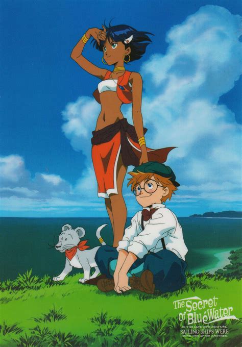 Nadia The Secret Of Blue Water Promotional Artwork Anime Characters Japanese Animation 90s