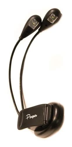 Lampara Luz Led Parquer Doble Brazo Para Atril Clip