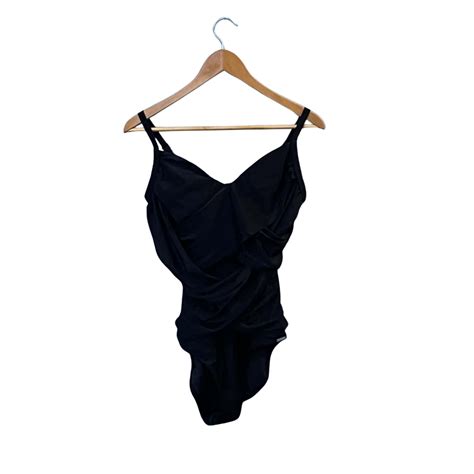 Capriosca Swimwear Womens Size 16 Black S