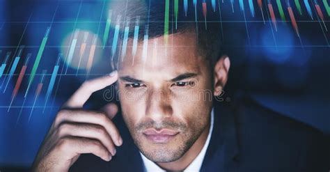 Bitcoin Crypto And Stock Market Trader Thinking Of Financial Price