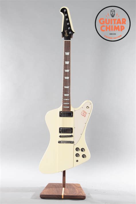 2004 Gibson Firebird V Classic White Guitar Chimp