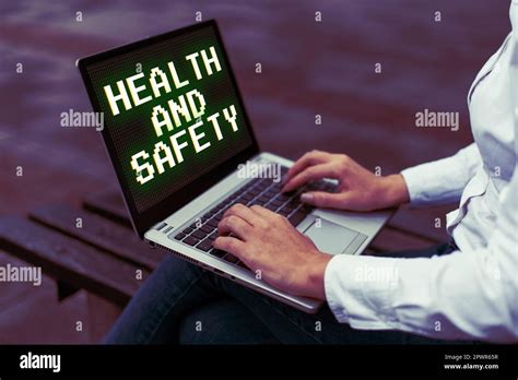 Handwriting Text Health And Safety Internet Concept Taking The Appropriate Steps To Protect