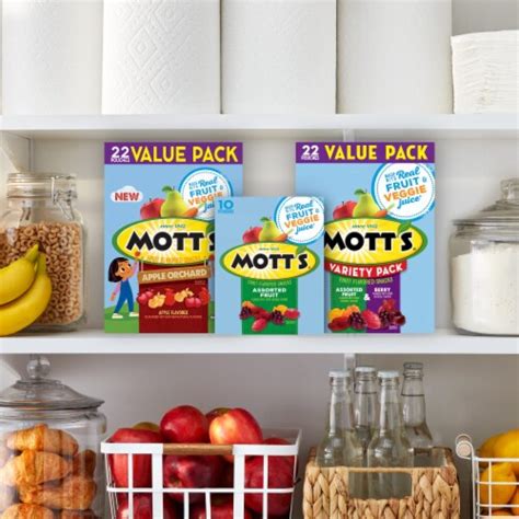 Fruit Flavored Snacks Assorted Fruit Pouches Pack Of 8 8 Packs Frys Food Stores