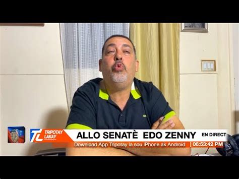 Senatè Edo Zenny LIVE YouTube
