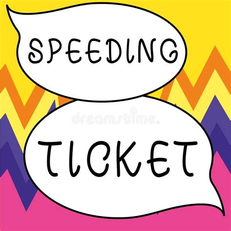 Conceptual Caption Speeding Ticket Business Idea Psychological Test For The Maximum Speed Of