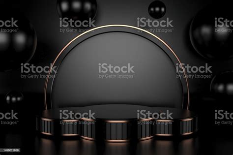 추상 기하학적 연단 배경 미니멀리스트 원시 모양 현대 모형 빈 템플릿입니다 빈 쇼케이스 상점 디스플레이의 3d 렌더링 0명에 대한 스톡 사진 및 기타 이미지 Istock