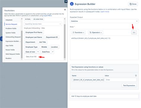 Expression Builder Node Freshservice Msp