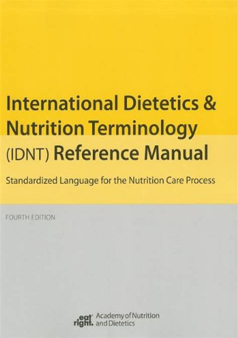 Ebook Read International Dietetics And Nutritional Terminology Idnt