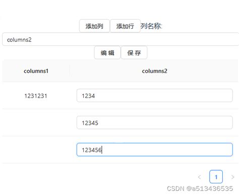 A Table组件的动态列和列数据编辑a Table 动态列 Csdn博客