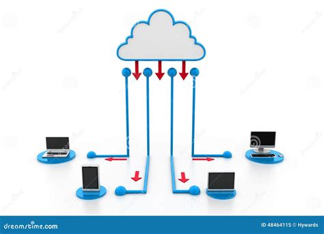 Cloud Computing Concept Stock Illustration Illustration Of Data