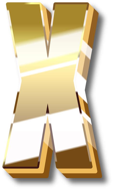 Gold Alphabet Letter And Number Png