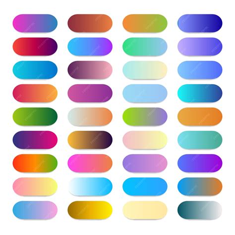Premium Vector Gradient Colour Set Design Templete