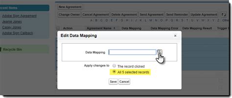 How To Trigger Data Mapping On Already Sent Agreements In Salesforce
