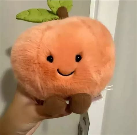 Jellycat Ish Peach Amuseables Plush Toy Soft Cuddly Fruit Fuzzy £1799