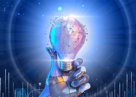 3d Technology Internet Light Bulb Background 3d Technology Light Bulb The Internet Background