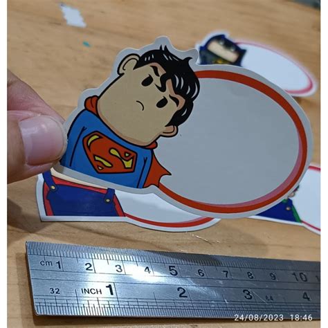 Superman Superheroes Label Sticker Shopee Philippines