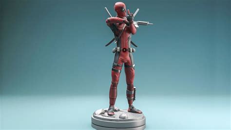 Deadpool Fuck You Statue 3d Stl Files For 3d Printer Custom Etsy