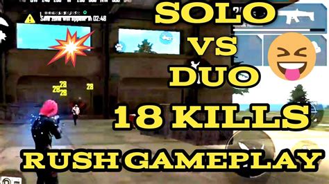 Freefiresolo Vs Duo Full Rush Mobile Gameplay Youtube