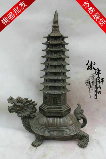 开光铜龟塔 开光龙头龟驮九层文昌塔摆件 摧文摧贵 化口舌是非 张傲200683