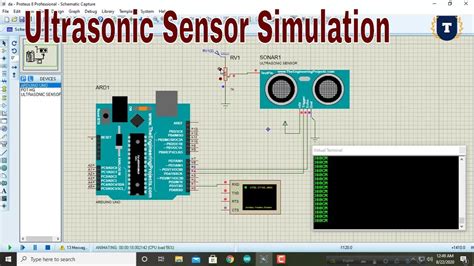 How To Simulate Ultrasonic Sensor With Arduino In Proteus Ultrasonic Sensor Add And Simulate