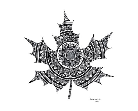 Leaf Mandala Saudamini Madra Designs