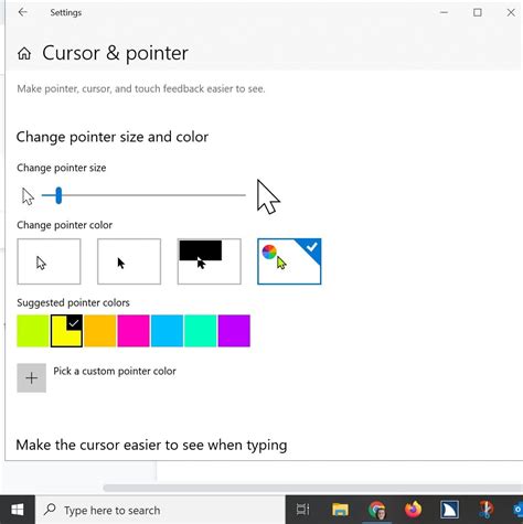 How To Change The Cursor On A Computer Running Windows 10 To Improve Usability Inclusive Design