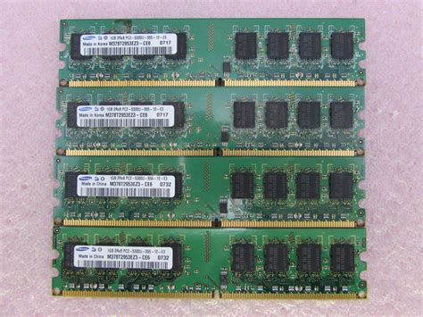 Samsung M378T5663EH3-CF7 4GB 2 x 2GB PC2-6400U DDR2 800 NonECC Unbuff ...