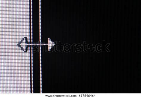 Black Screen Monitor Cursor Stretches White Stock Photo Shutterstock