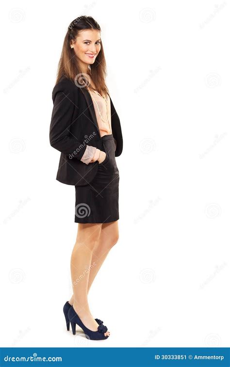 Smiling Beautiful Young Professional Isolated On White Stock Image