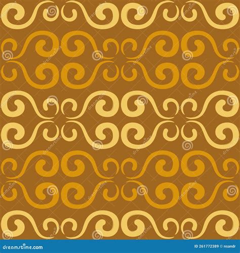 seamless tile pattern in traditional style simple abstract spiral