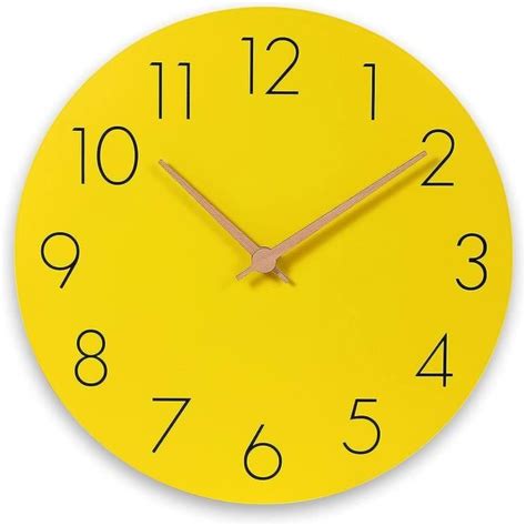 Horloge Murale En Bois De Cm Horloge Murale Sans Cadre Avec Mouvement À Quartz Silencieux