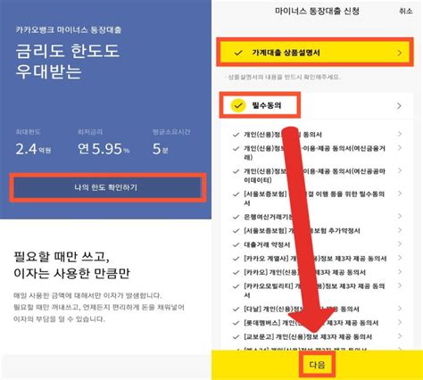 카카오뱅크 마이너스 통장 후기 조건 금리 신청방법 거절 시 대안 총정리 정보창고
