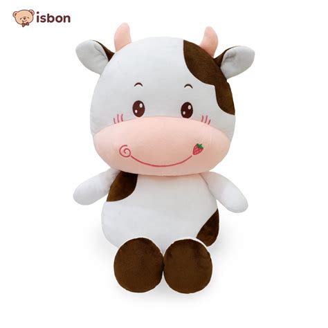 Jual Boneka Karakter Sapi Floopy Cow Strawbery Ekpresi Wajah Lucu Dan Menggemaskan Cocok Untuk