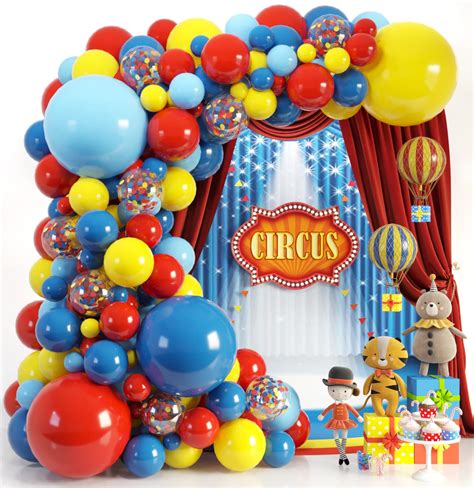 Buy 100pc 3 Size Circus Balloons Arch Kit And Garland For Carnival