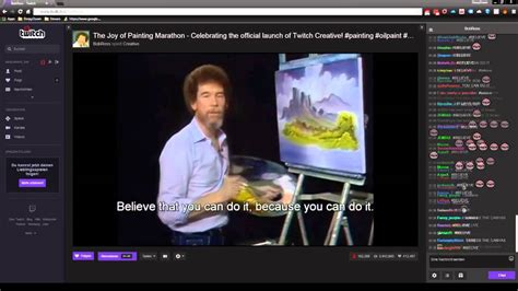 Twitch Bob Ross Marathon Ending Chat Reactions Youtube