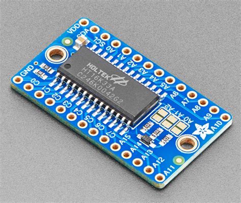 adafruit 16×8 led matrix driver backpack ht16k33 breakout amicus
