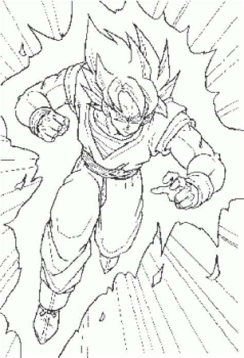 Imagen De Goku Para Colorear Dibujos De
