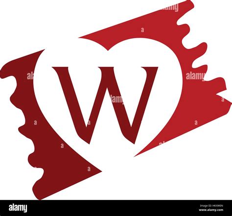 Love Initial W Stock Vector Image And Art Alamy