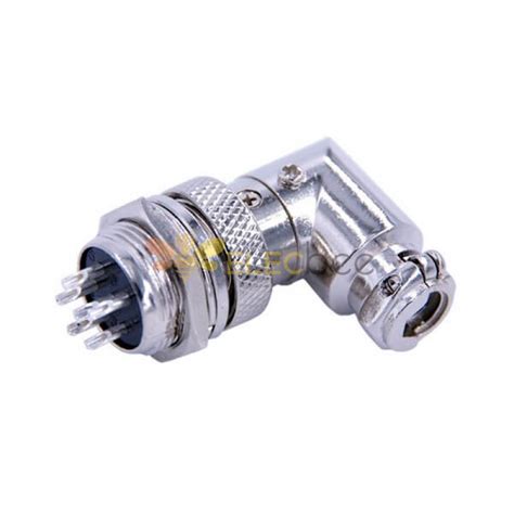 Gx16 Aviation Connector Male And Female One Pair 6pin Straightpanel