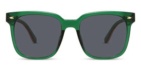 Stephanie Square Green Sunglasses For Men And Women Lensmart