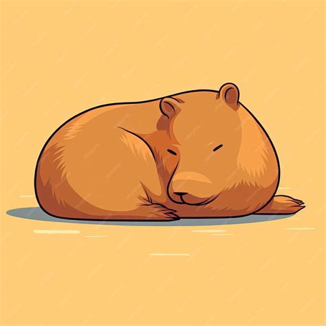 Premium Ai Image Cute Capybara Vector Illustration Cartoon Style Cute
