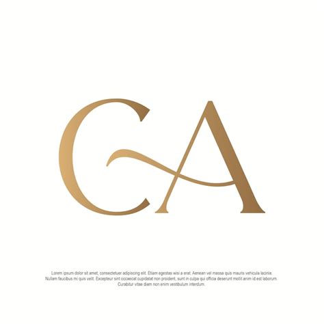 Premium Vector Ca Monogram Logo