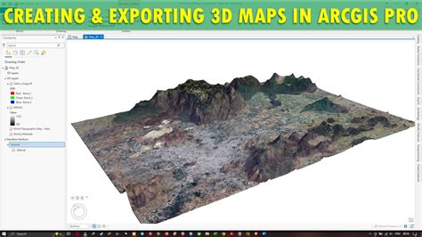 Creating And Exporting 3d Maps In Arcgis Pro Latest Youtube