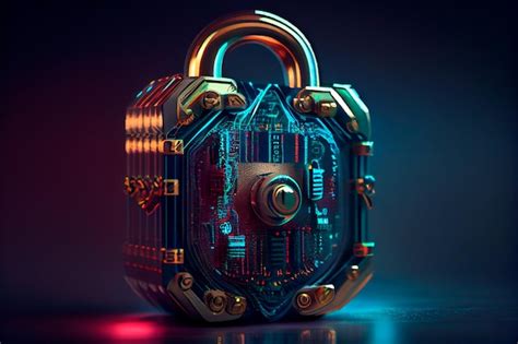 premium photo conceptual cyber security encryption technique for data