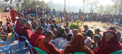 မောင်တောမြို့နယ်၊ မီးတိုက်ကျေးရွာ တောင်ကုန်းပေါ်၌တည်ထားမည့် ပဒုမ္မာ ရွှေကြာ ကိုးနဝင်းဆုဆောင်းပ